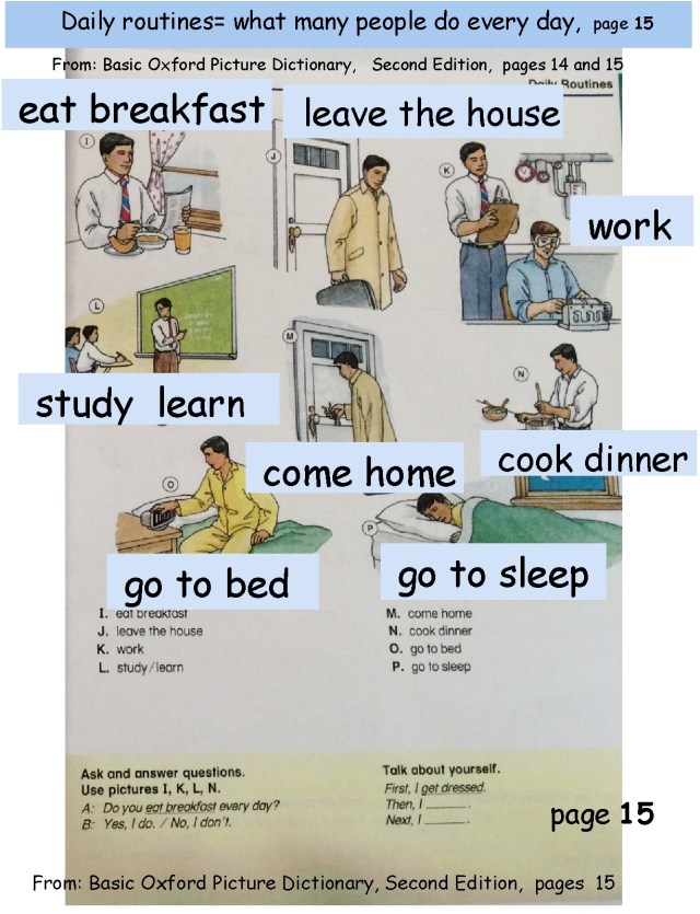 Verbs: Morning Activities Group 2 | English 4 Me 2